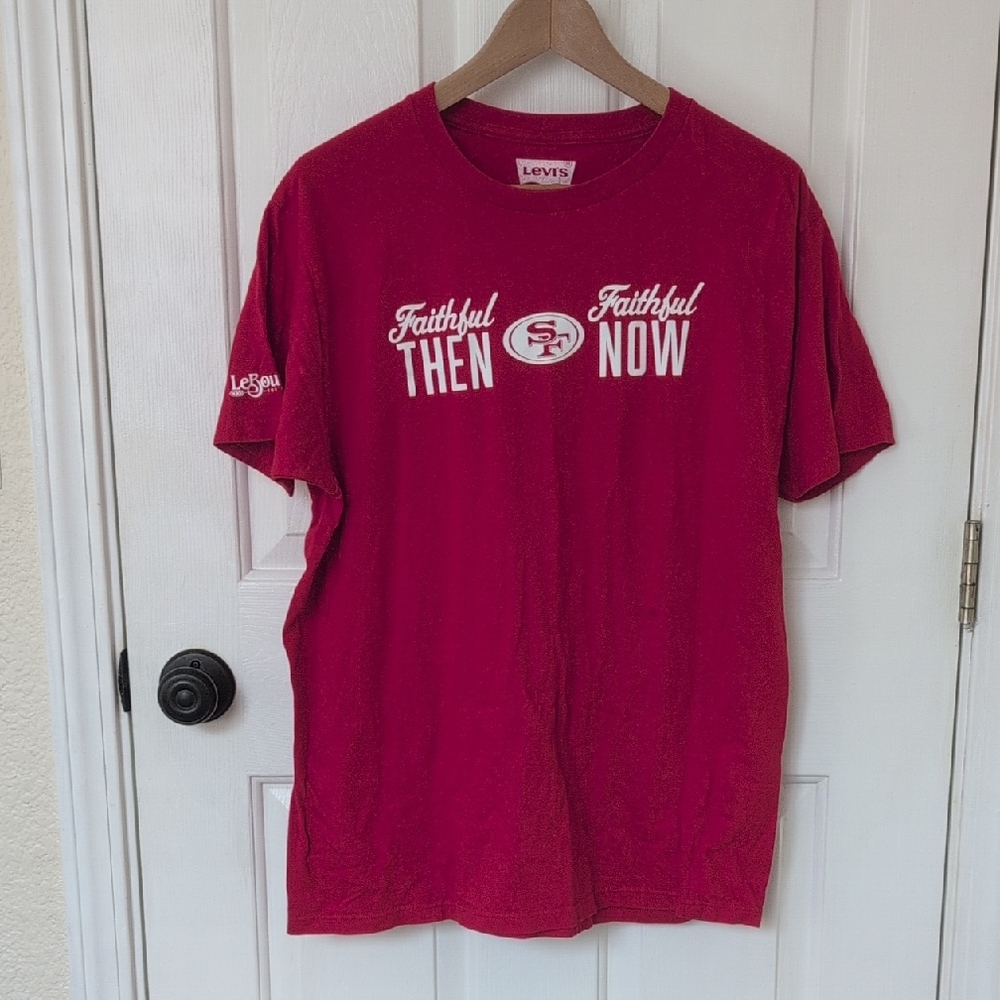 Levi's Red Faithful Then Now T-Shirt - Gem